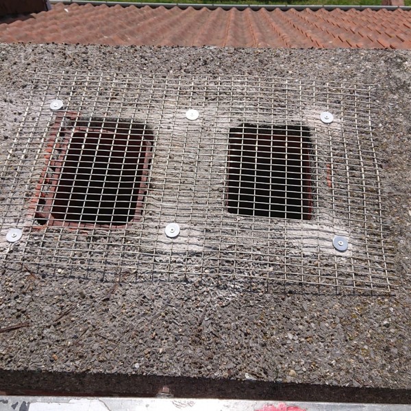 Plaatsing van inox roosters